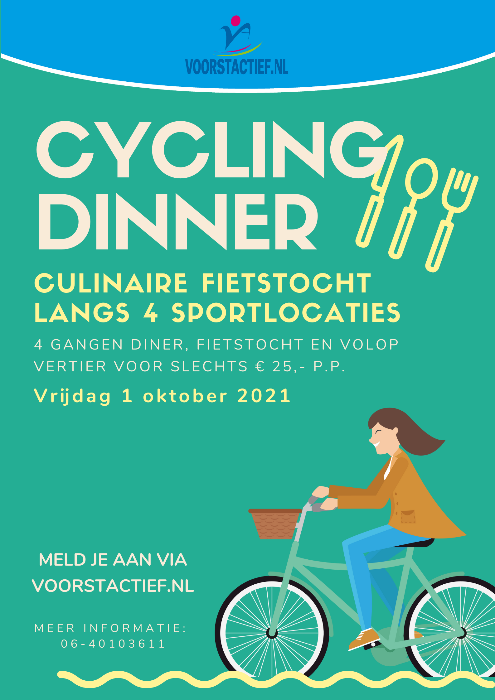 Buurtsportcoaches en sportverenigingen organiseren een ‘Cycling Dinner’ - Mens en Welzijn Voorst